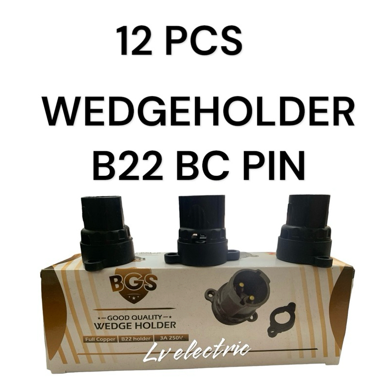 WEDGE HOLDER BC B22 Full copper LAMP HOLDER PASAR MALAM PIN TEMPORARILY ...