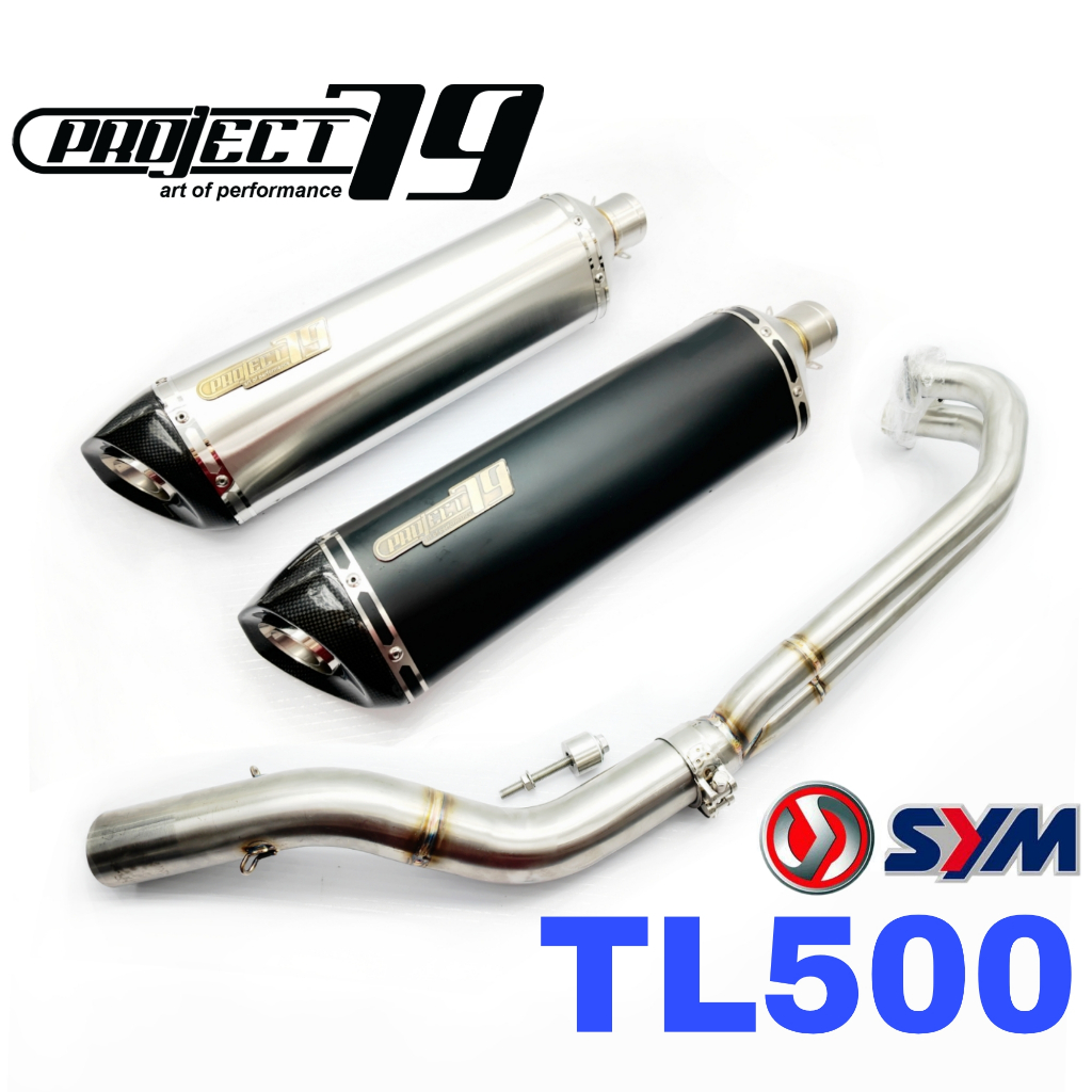 Project79 Exhaust SYM MAXSYM TL500 Ekzos Full System Tabung Long Muffler Stainless Steel QPM06L ...