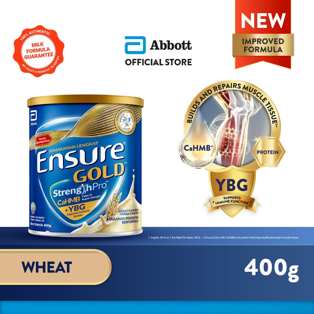 [Exp 22 Jul 2026 & / Later] Ensure Gold Adult Complete Nutrition - Wheat Tin (400g) | Shopee ...