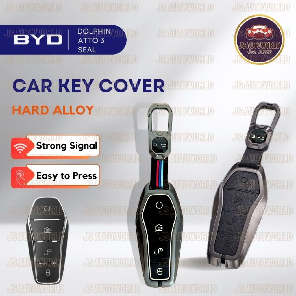 BYD Atto3 Seal Dolphin Key Cover Steel Sarung Kunci Cover BYD Atto3 ...