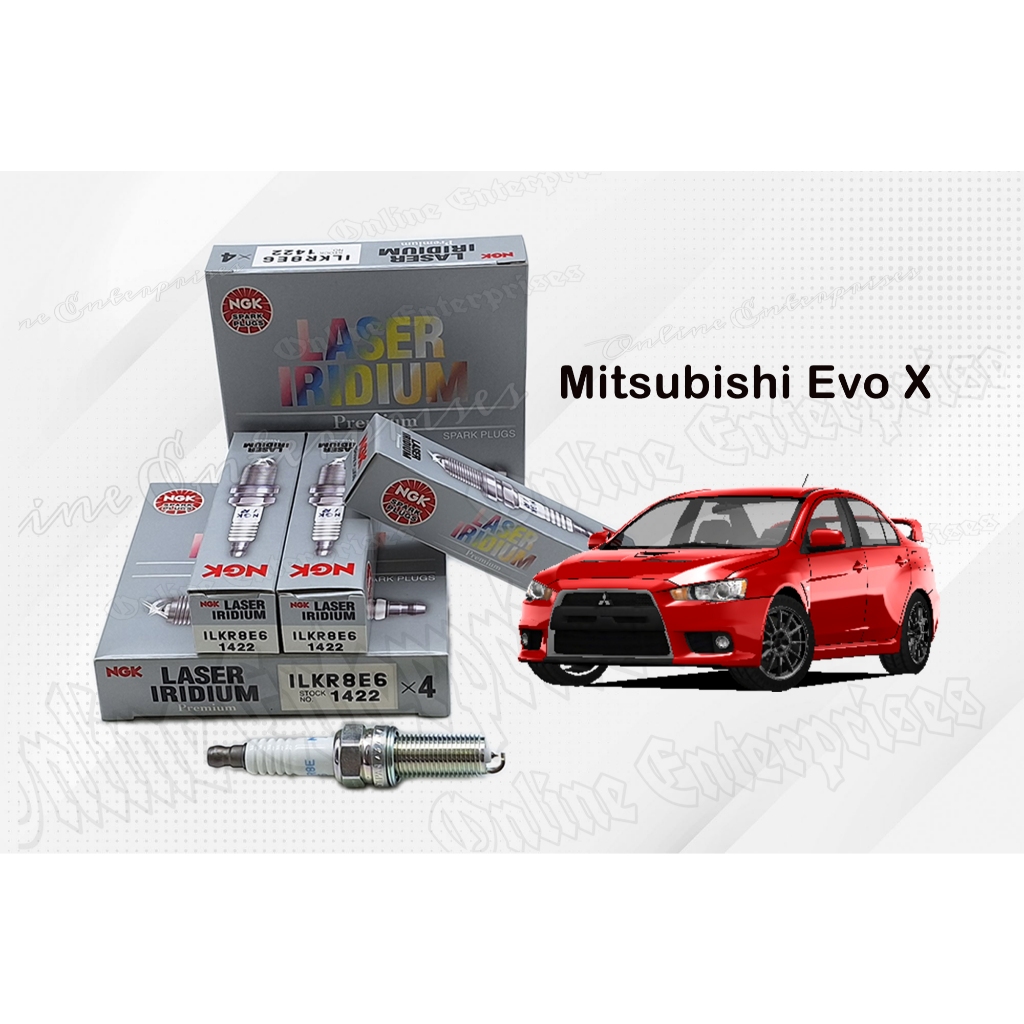NGK Laser Iridium Spark Plug Mitsubishi Lancer Evolution X EVO 10 4B11T ...