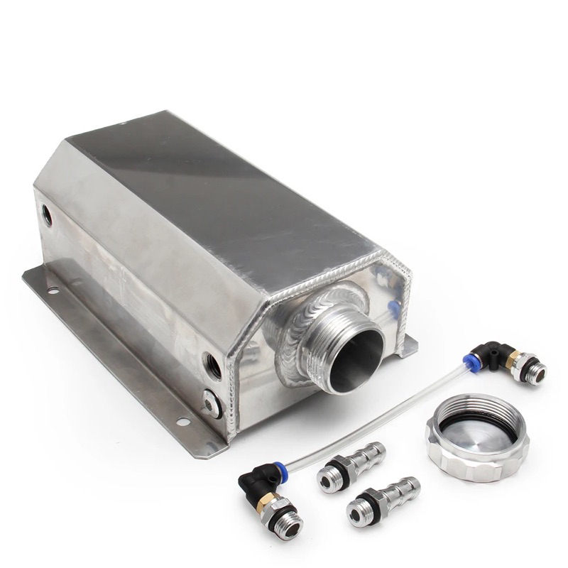 2 Litre Alloy Engine Oil Fuel Gas Catch Can Breather Tank Bottle ...