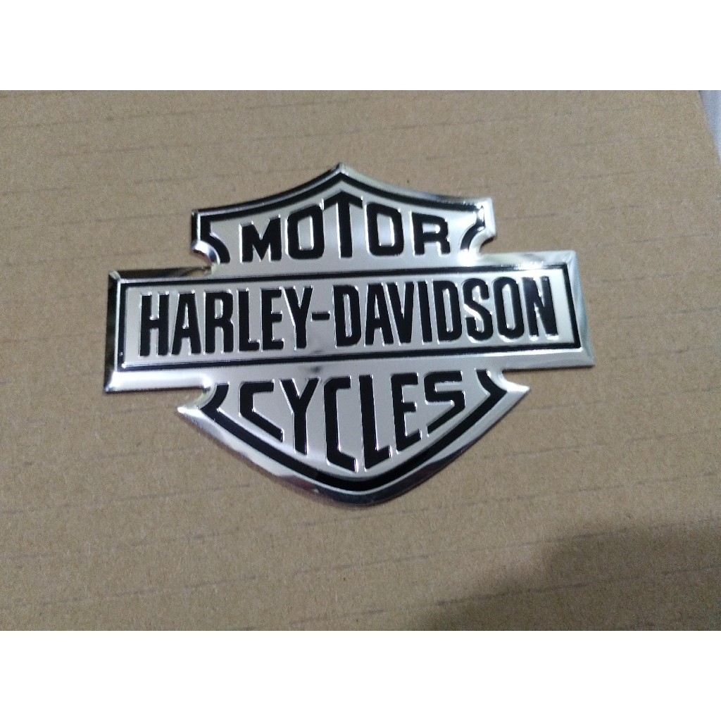 Harley davidson emblem 2pc flexible sportster dyna softail fatboy ...