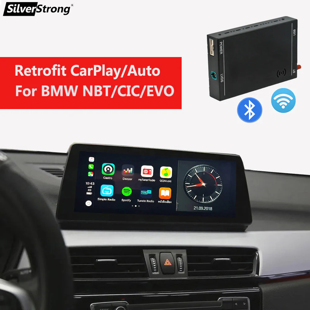 BMW/MINI Wireless Carplay MMI Android Auto Interface Box NBT, EVO, CIC ...