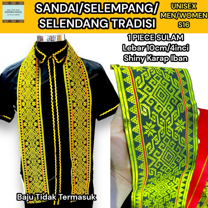 Tenun Karap Iban premium sandai /selendang/ selempang / welcome guest ...