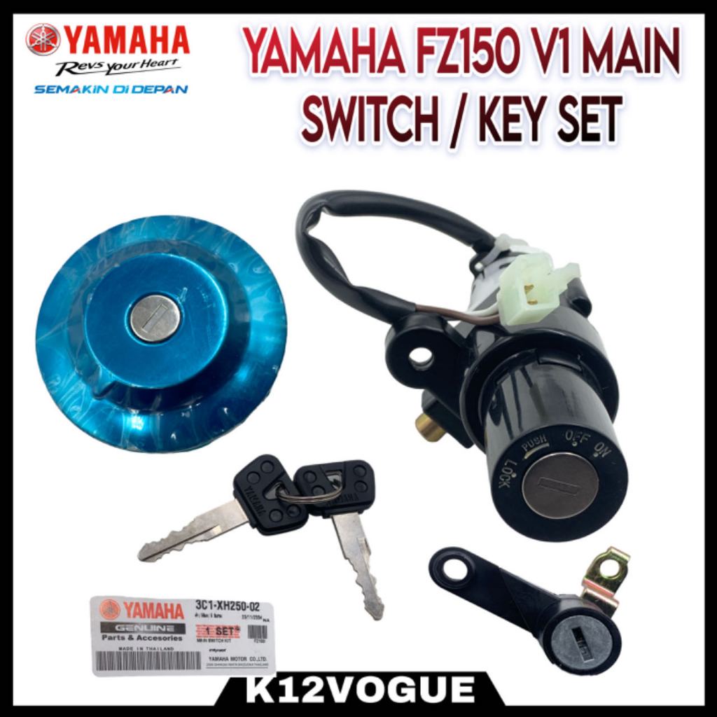 YAMAHA FZ150 V1 OLD (3C1) MAIN SWITCH SET ORIGINAL THAILAND / SUIS ...