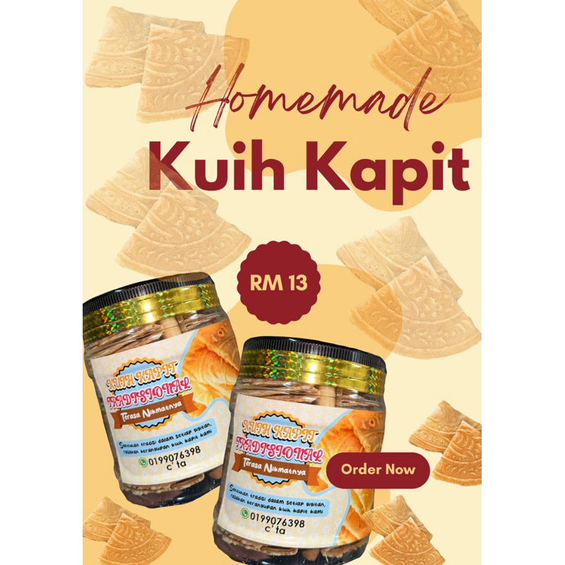 HOMEMADE KUIH KAPIT TRADISIONAL CRUNCHY MURAH, KUIH KAPIT MURAH ...