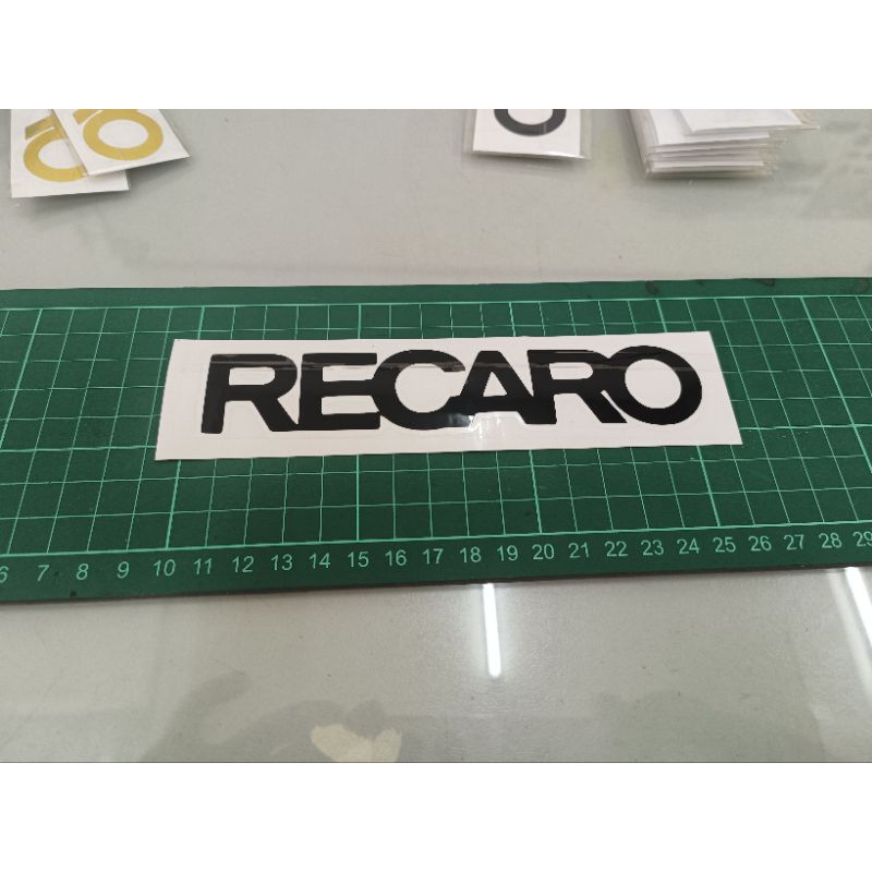 ( RECARO ) 3cm X 15cm Vinyl Decal Car Sticker | Shopee Malaysia