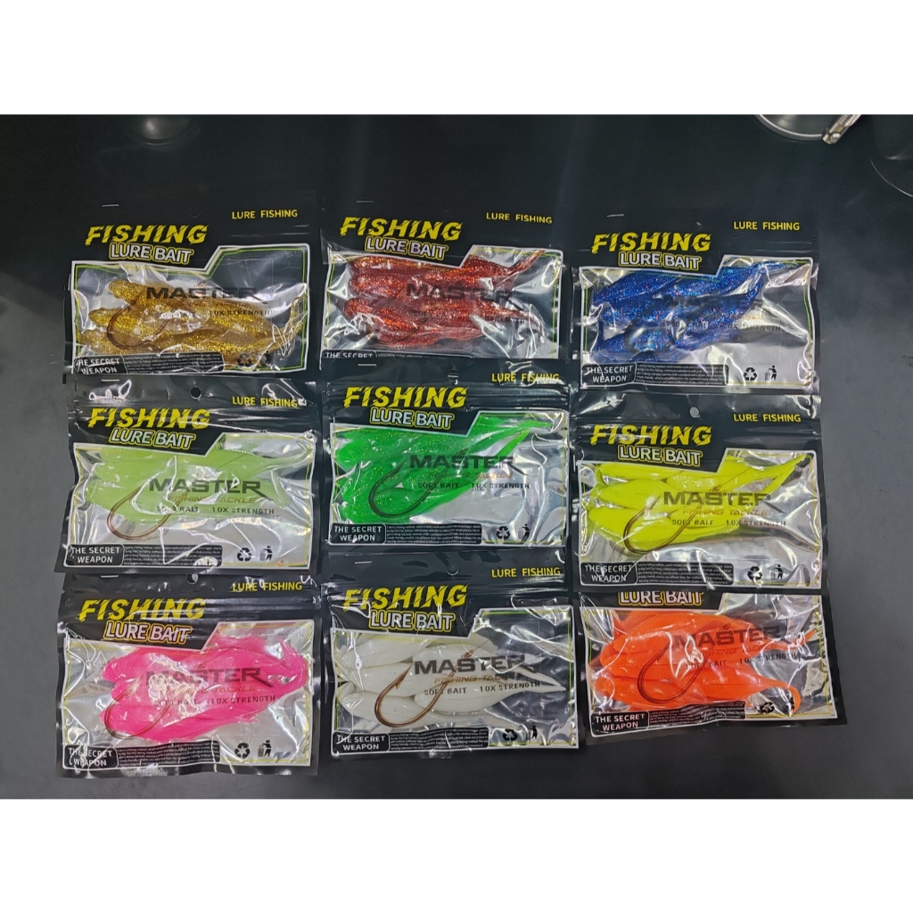 (MALAYSIA STOCK) FROG LURE SOFT PLASTIC TADPOLE SKIPPING LURE + FREE ...