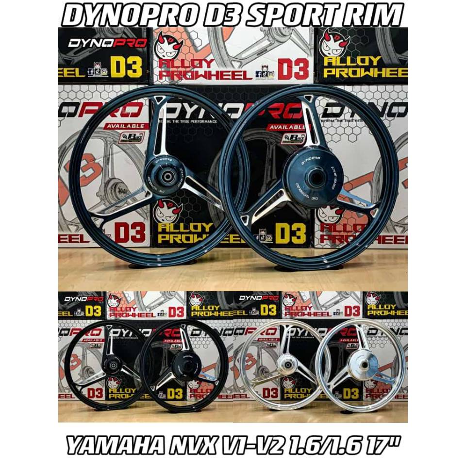 DYNOPRO D3 SPORT RIM NVX155 / EGO-GEAR/ AVANTIZ / SOLARIZ / NVX155 ...