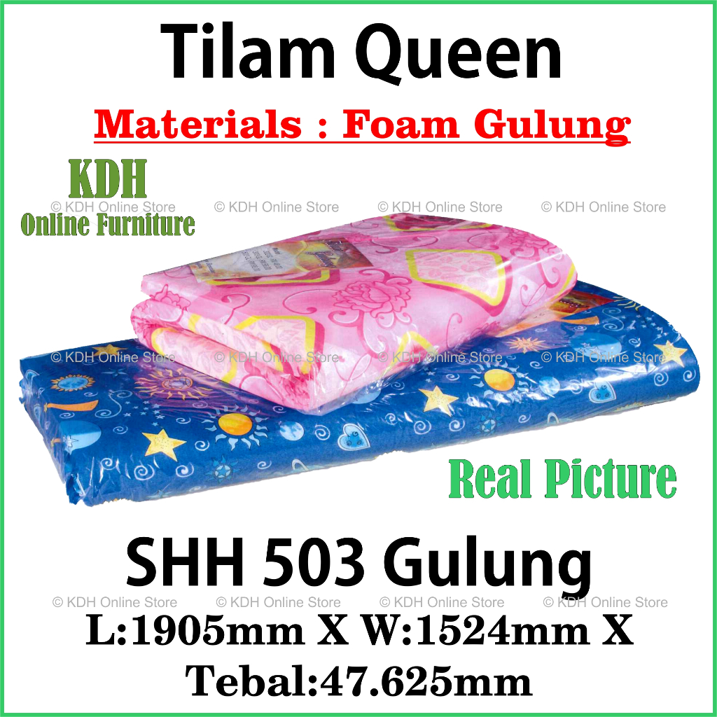 (Tilam Queen) GULUNG Tilam Gulung/Tilam Foam/High density Tilam/Queen ...