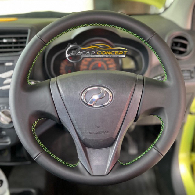 Perodua Axia 2014-19 (E/G) Cover Steering Wheel Wrap Original Cutting ...