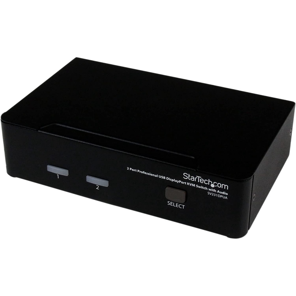 StarTech.com 2 Port DisplayPort KVM Switch - 2560x1600 @60Hz - Dual ...
