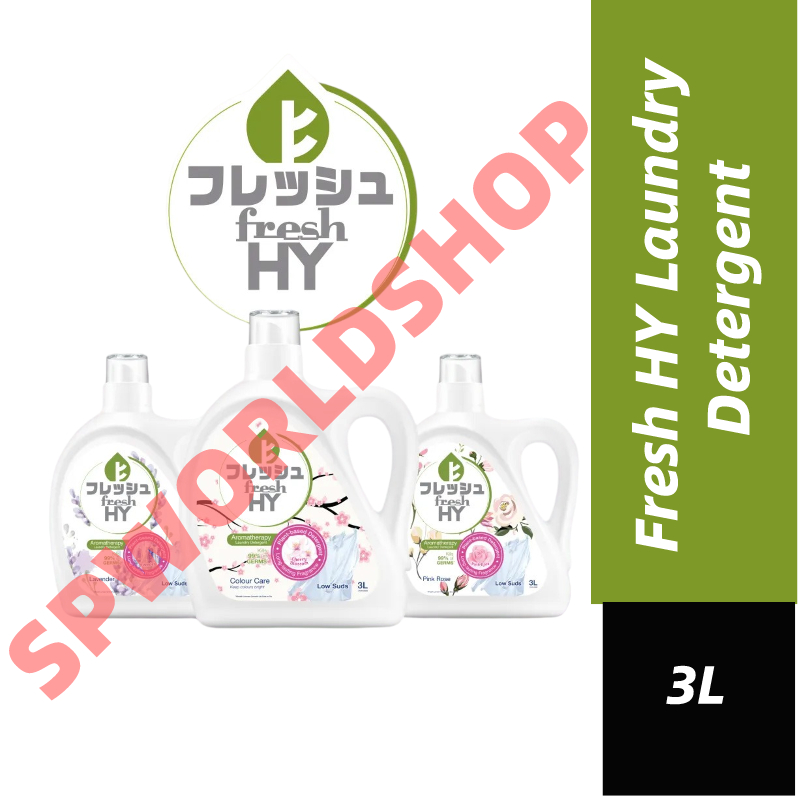 READY STOCK!!! Fresh HY Laundry Detergent 3L (Pink Rose/Lavender/Colour ...