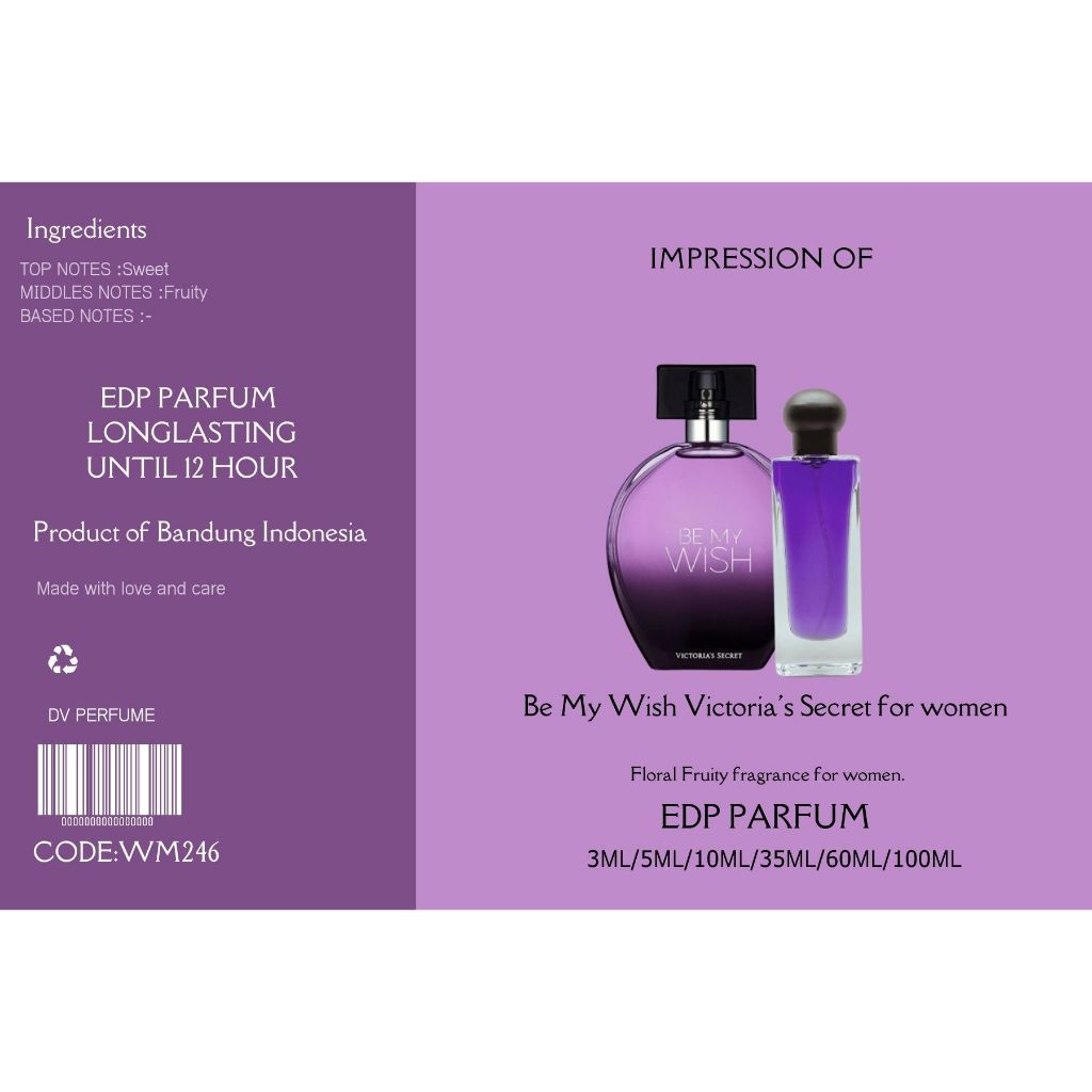 DV PERFUME WM246 VX WISHES | Shopee Malaysia