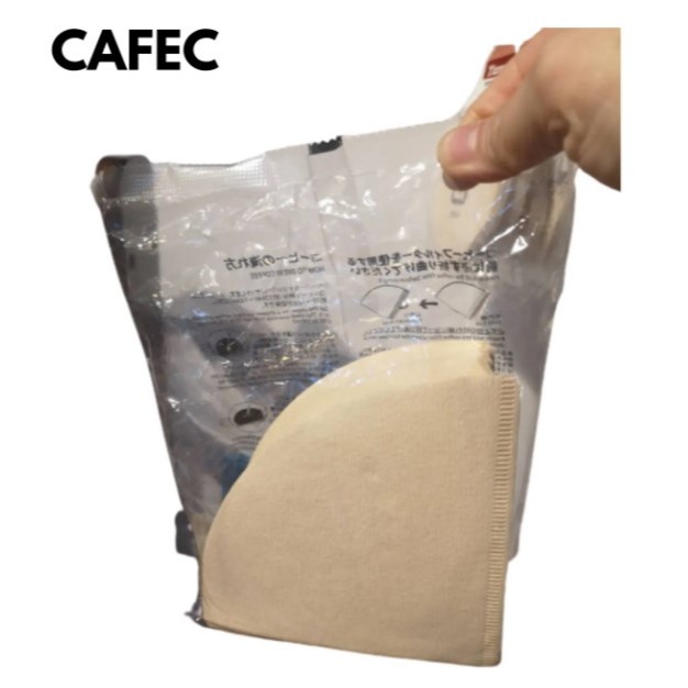 [Coffee Icon] Japan Cafec Dripper Cup Filter Paper Unbleached V02 (100 ...