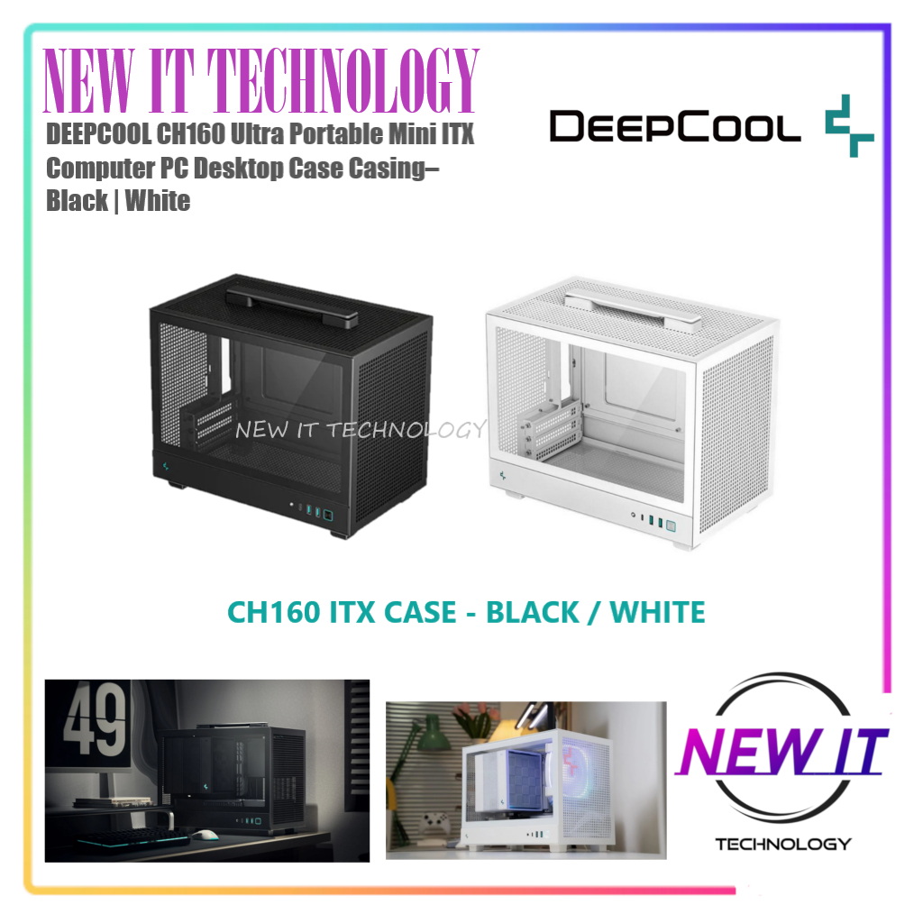 DEEPCOOL CH160 Ultra Portable Mini ITX & CH160 MATX & CH260 MATX ...