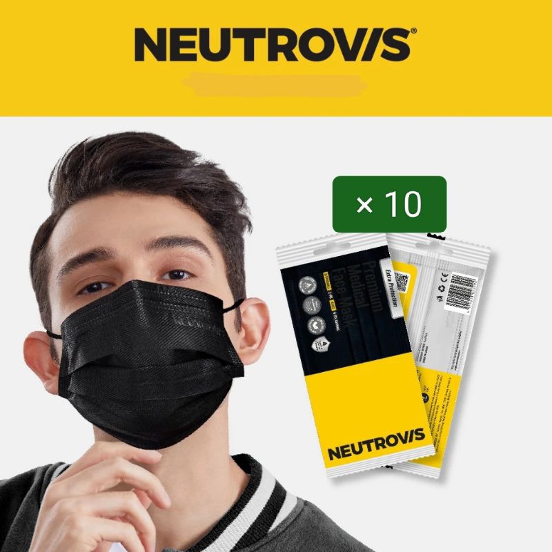 Neutrovis 4-Ply Premium Medical Face Mask 10pcs (Individual Packing ...