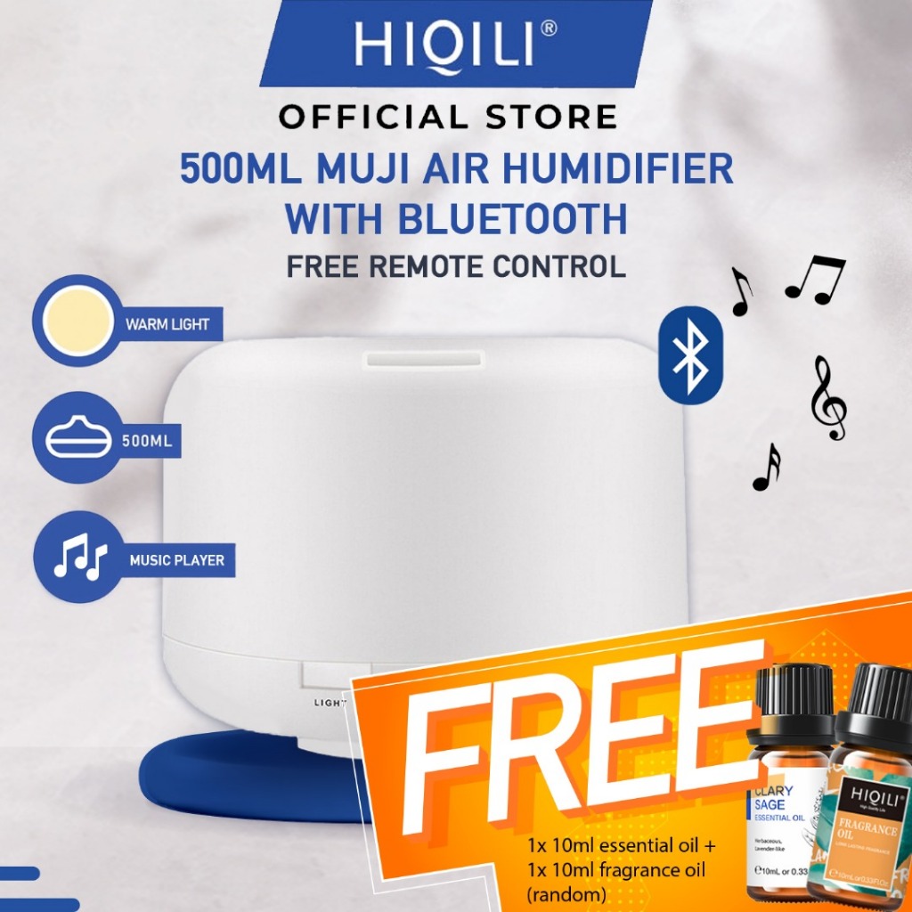 HiQiLi Muji Bluetooth Ultrasonic Diffuser Humidifier Essential Oil ...