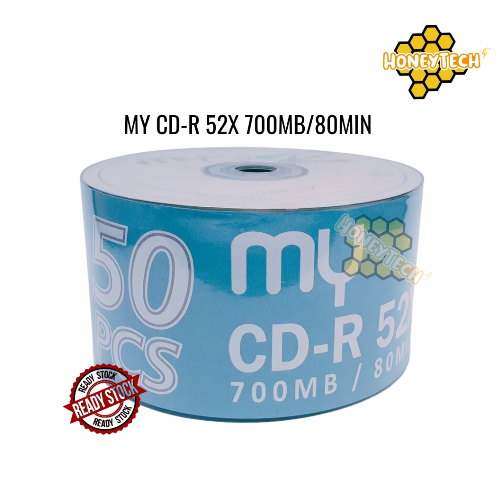 [ READY STOCK ] MY CD-R 700MB/52X/80MIN CD CDR 50PCS/PACK | Shopee Malaysia