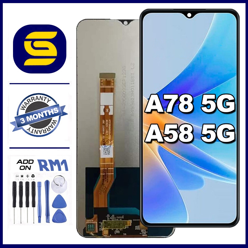 LCD OPPO A78 5G/ A58 5G Compatible For Glass Original Touch Screen ...