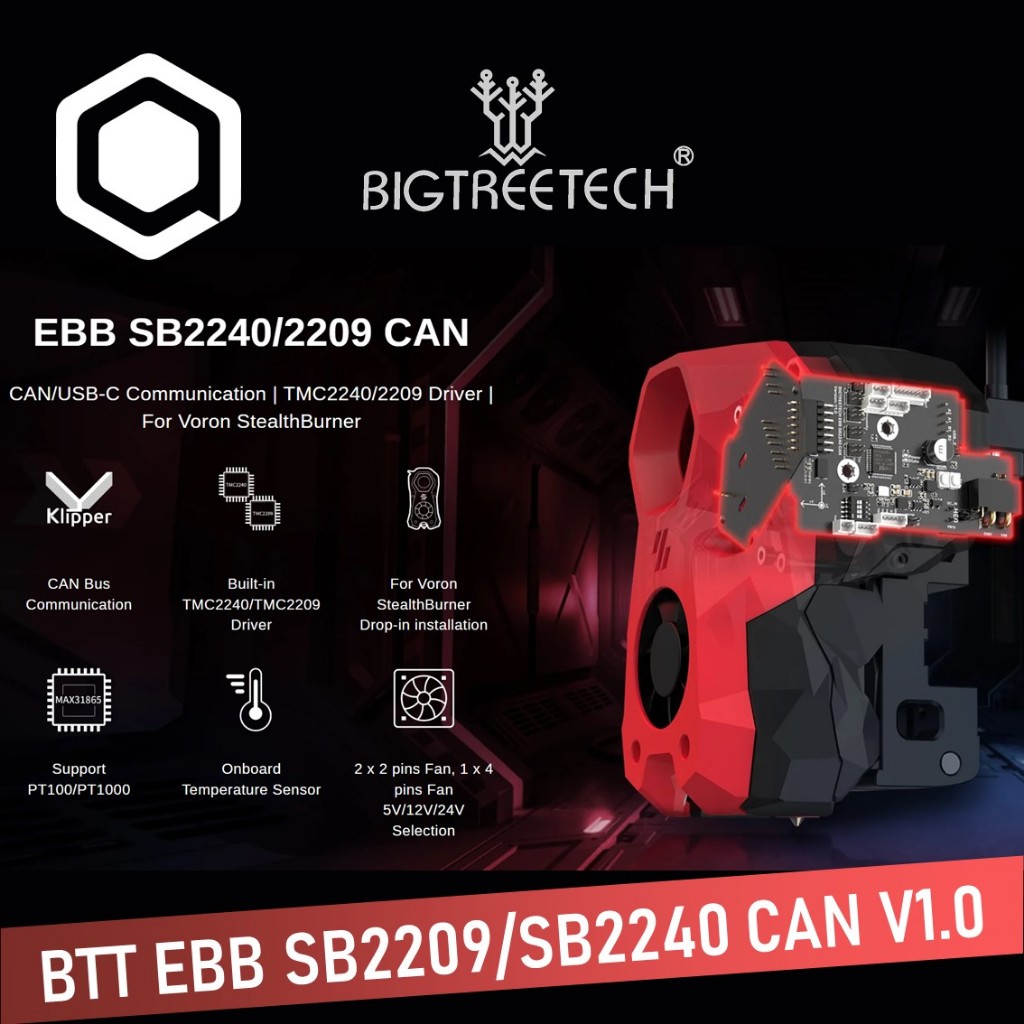 BIGTREETECH EBB SB2209/SB2240 CAN V1.0 for Voron StealthBurner BTT ...