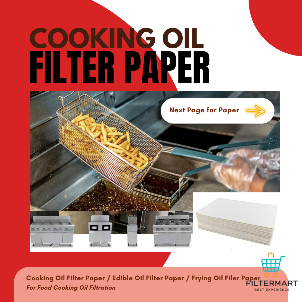 [READY STOCK] COOKING FRYING OIL FILTER PAPER, CREPE WOODEN PULP FILTER ...