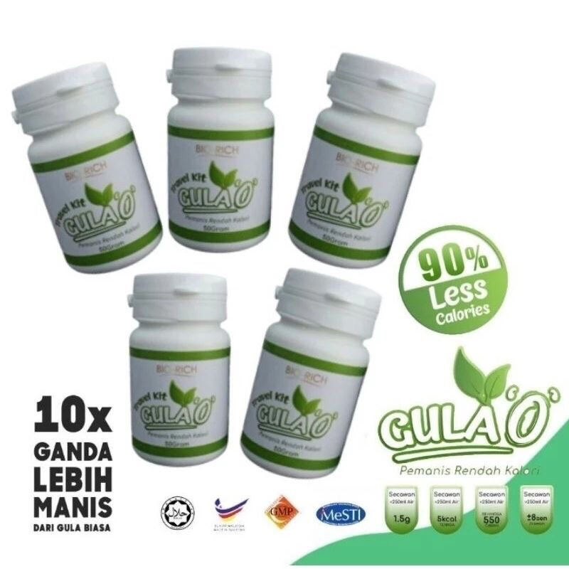 Gula 0 Biorich Original 10X50g- [Claim Voucher Shopee] Pemanis Rendah ...
