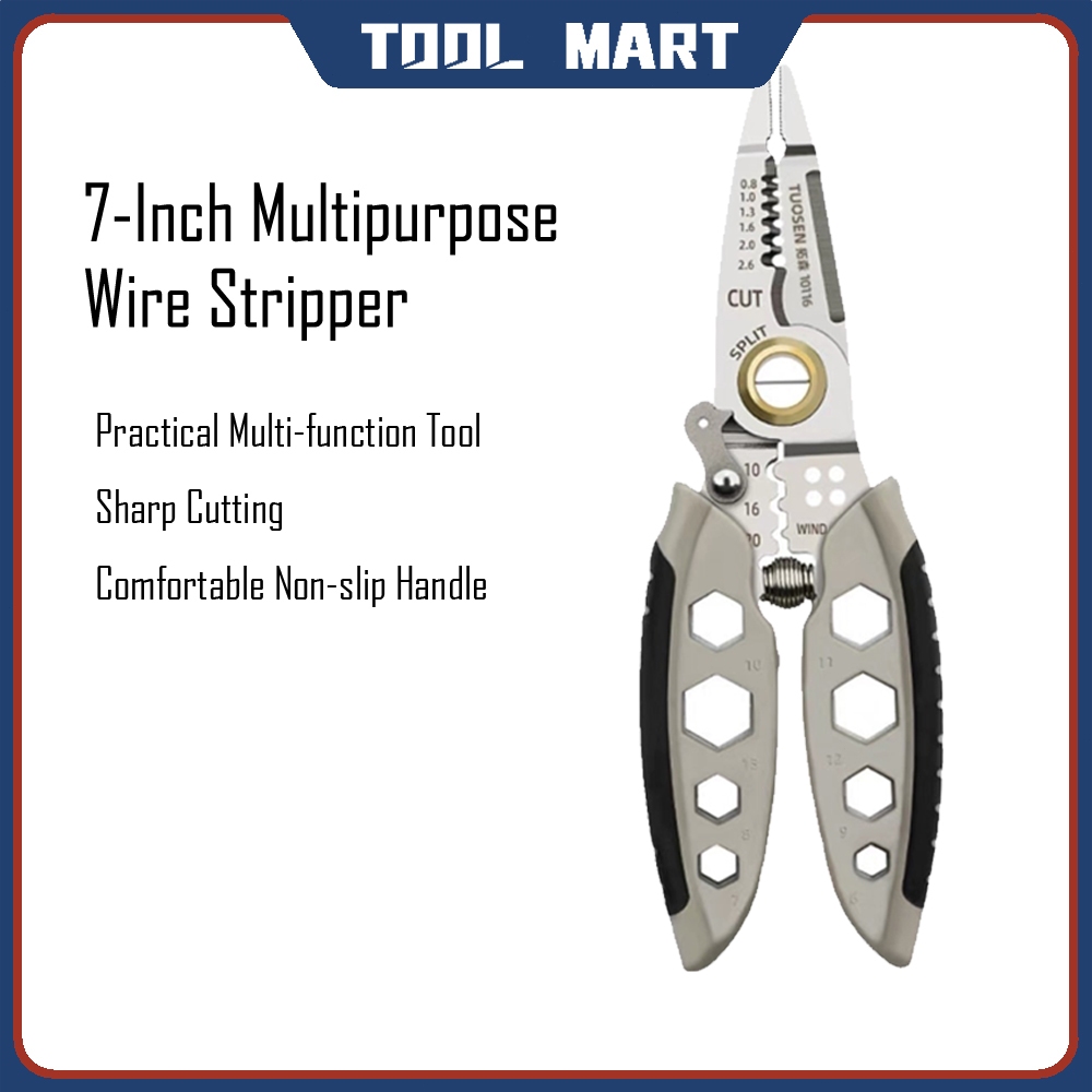 16 in 1 Multipurpose Wire Stripper Heavy Duty Multi-Purpose Electrical ...
