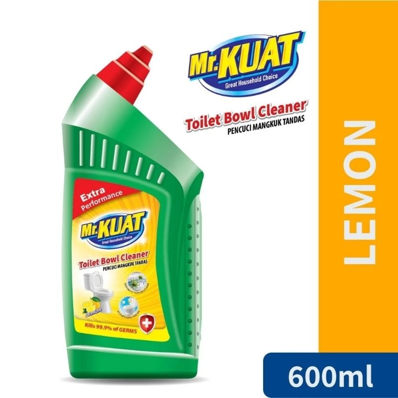 Mr. KUAT Toilet Bowl Cleaner Lemon 600ml | Shopee Malaysia