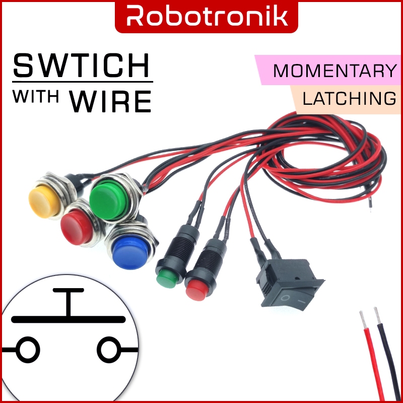 Switch Button with Wire (Push, Rocker) | Shopee Malaysia