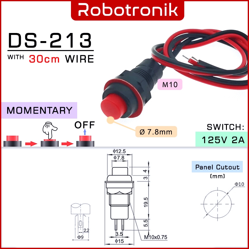 Switch Button with Wire (Push, Rocker) | Shopee Malaysia