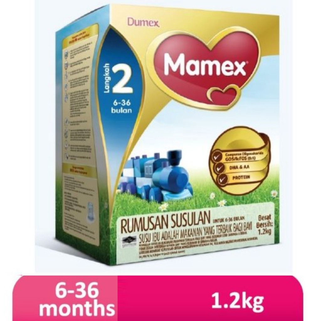 Dumex Mamex Step 2 Follow Up Milk Formula, 6 to 36 Months, 1.2kg (Assorted) | Shopee Malaysia