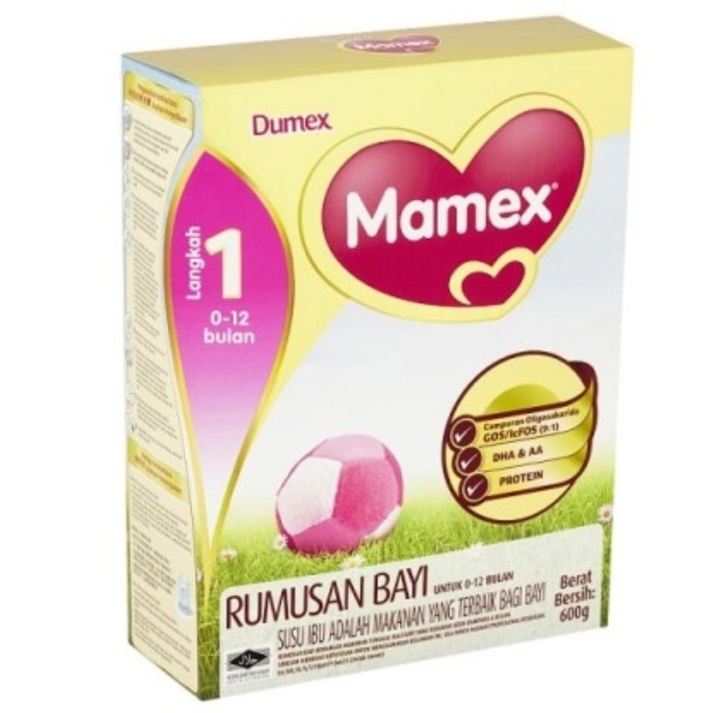 Dumex Mamex Step 1 Milk Formula, 1 to 12 Months, 600g (Assorted ...