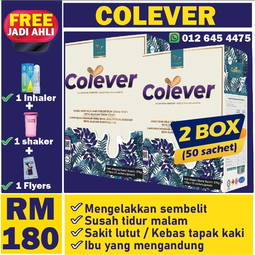 Colever susu kolostrum dengan beta glucan, trucal high calcium untuk ...