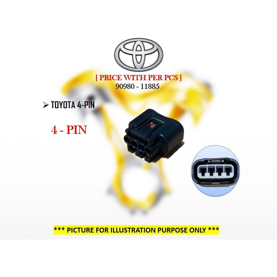 Toyota Lexus Plug Coil Socket Housing Ignition Coil Connector 4-PIN ...
