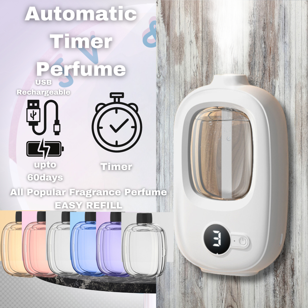 Automatic Timer Air Perfume Fragrance Freshener Toilet Deodorant Aroma ...