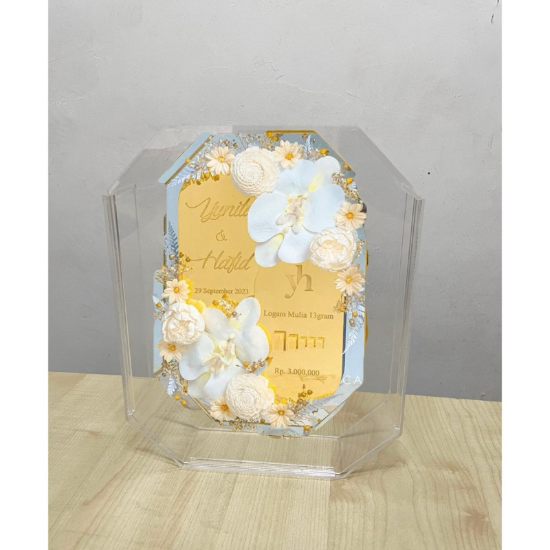 Frame Acrylic Duit Hantaran Kahwin / Frame duit mas kahwin/acrylic ...