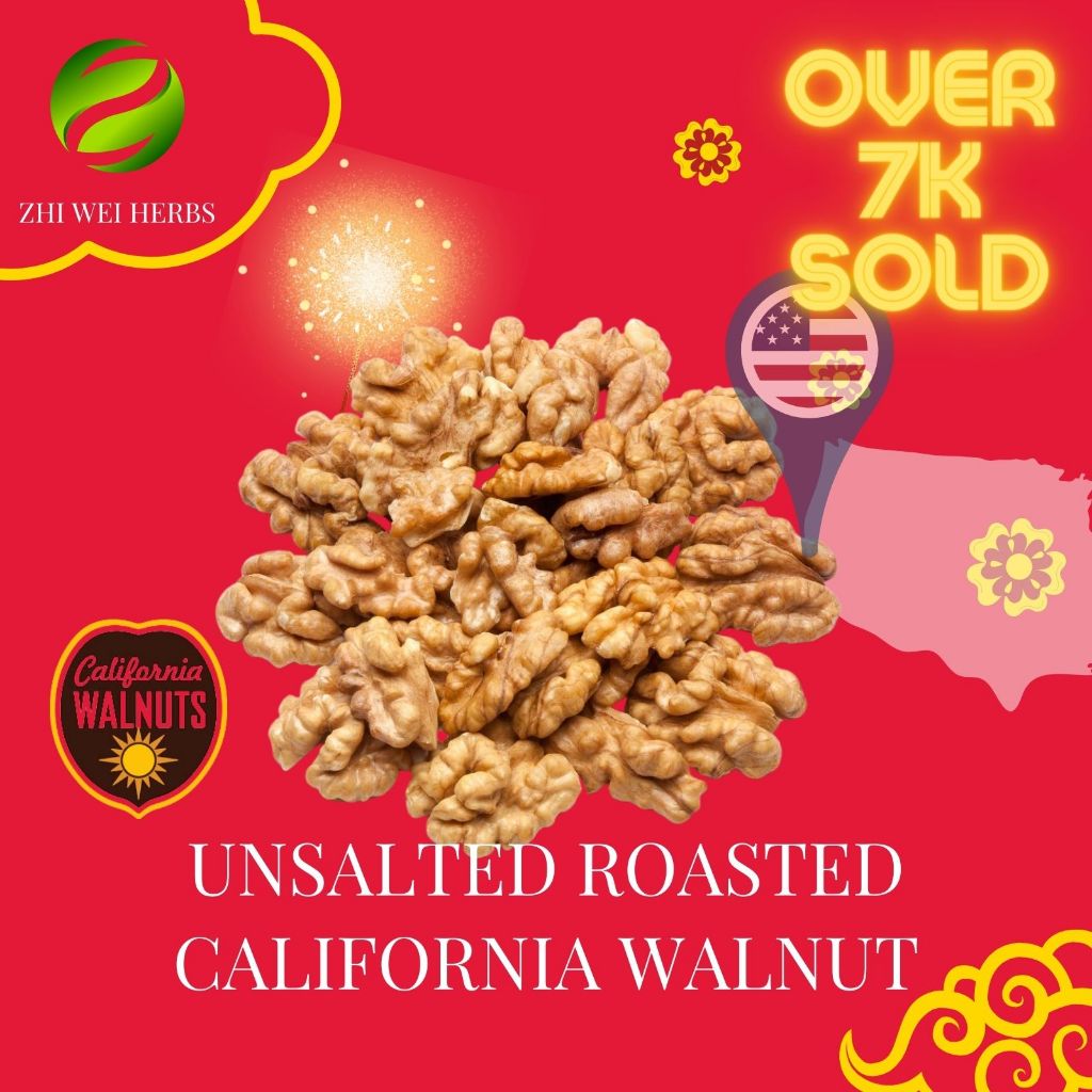 【Califonia Walnuts】500 gram Califonia Roasted Walnut / Walnut Goreng ...