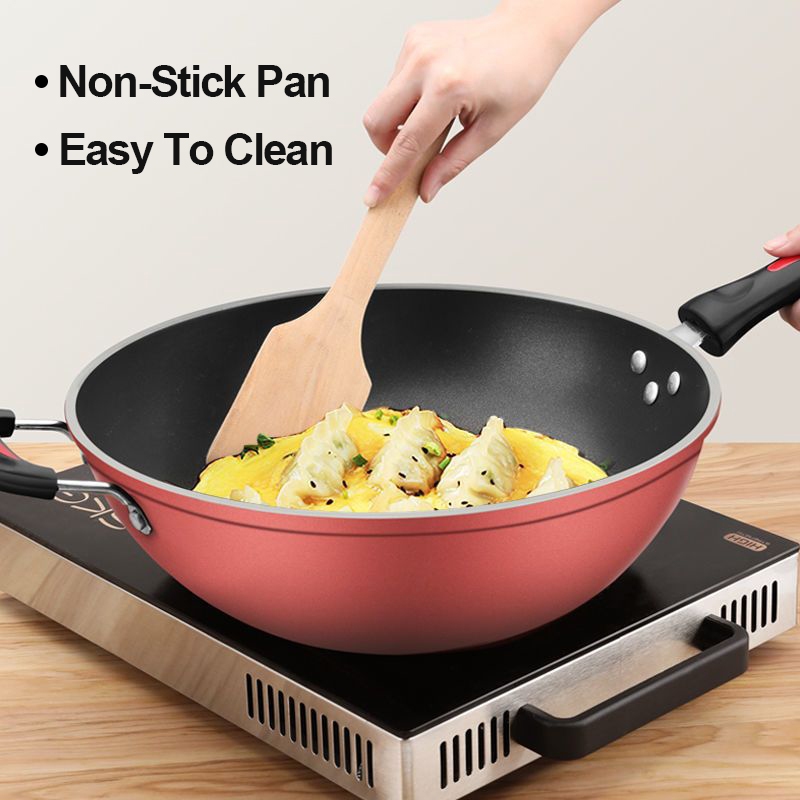 30/32cm Non-stick pan Diamond Frying Pan Kitchen Frying for Gas Stove induction Cooker with ...