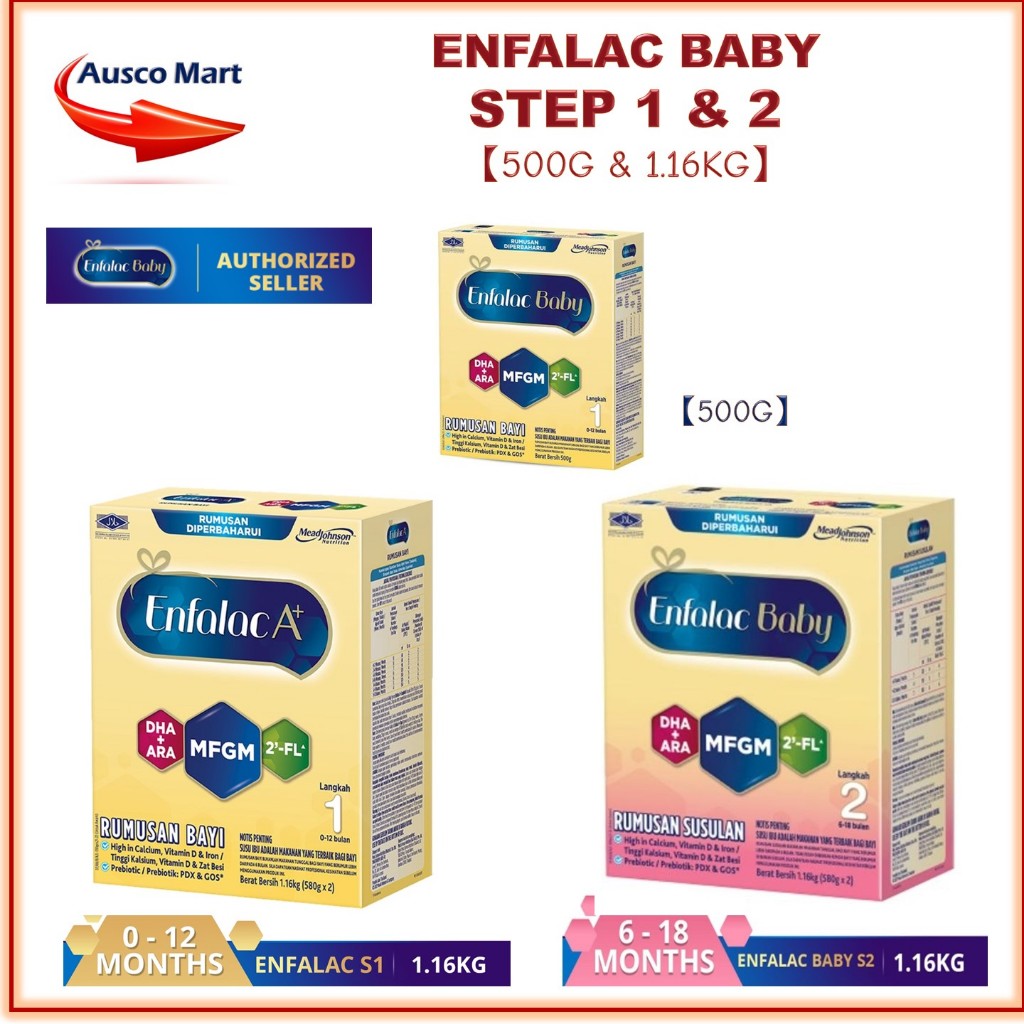 ENFALAC BABY STEP 1 & 2 【500G & 1.16KG】 | Shopee Malaysia