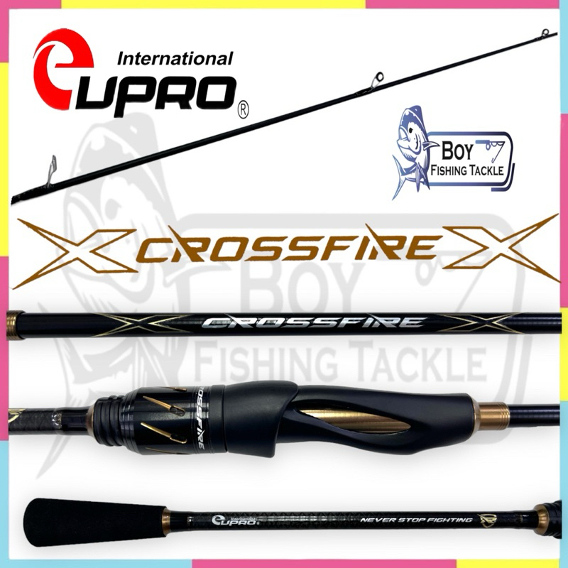 2024 EUPRO CROSSFIRE X SPINNING ROD FISHING ROD BATTLE FORCE | Shopee ...