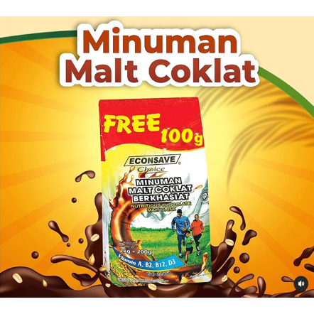 Minuman Malt Chocolate Econsave Coklat 1kg+100g - EXP2027 | Shopee Malaysia