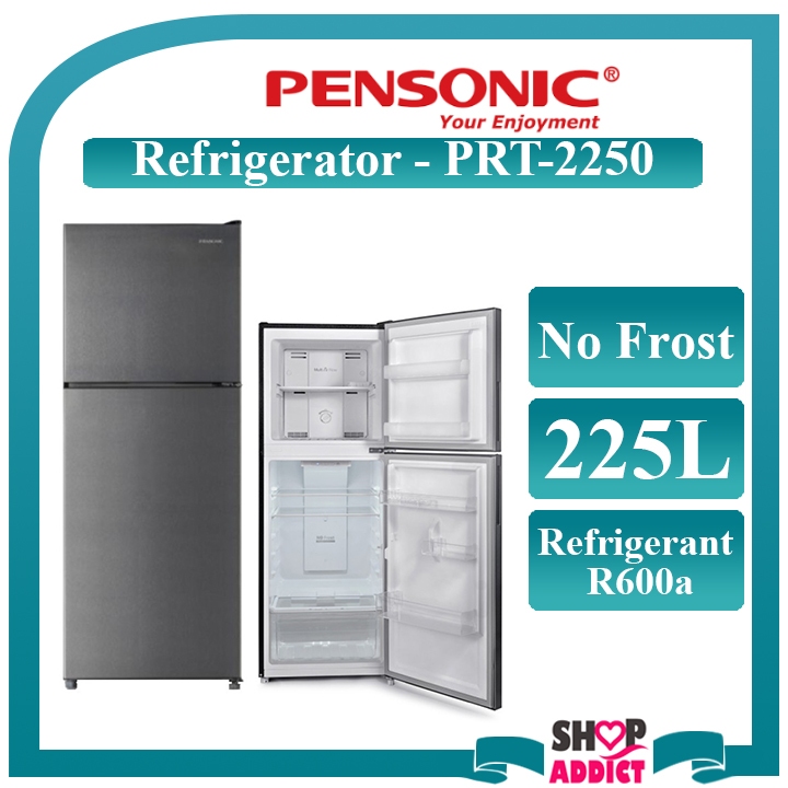 Pensonic 225L 2-Door INVERTER Refrigerator PRT-2250 Peti Sejuk 2 Pintu ...