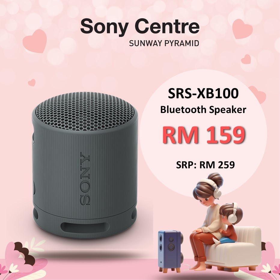 SONY SRS-XB100 Portable Wireless Speaker | XB100 | Bluetooth | 16 Hours ...