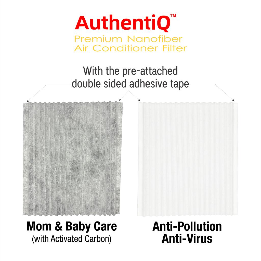 AuthentiQ Nanofiber Filter Air Cond Air Purifier Filter Healthy Home ...