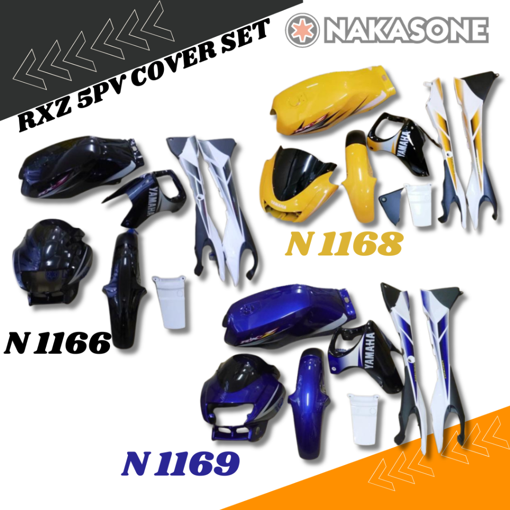 YAMAHA RXZ CATALYZER RXZ 5PV COVER SET COVERSET BODY SET [11] #STICKER ...