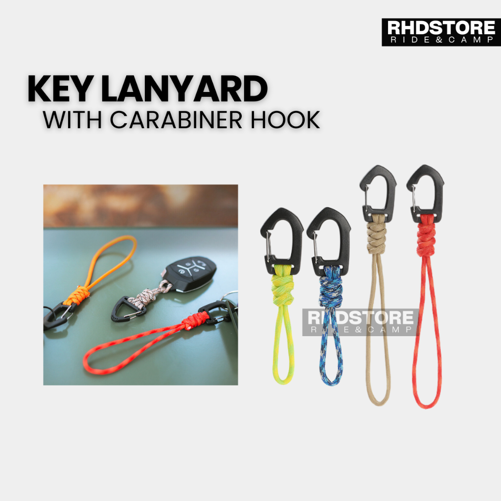 Fishtail Carabiner Key Lanyard Hook Outdoor Keychain Klip Kunci ...