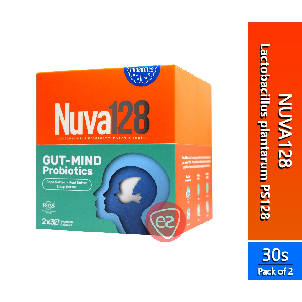 Nuva128 Lactobacillus Plantarum PS128 & Inulin Vegetable Capsules ( 30s ...