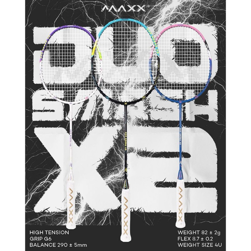 MAXX DUO SMASH X2 (FREE STRING + GRIP) | Shopee Malaysia